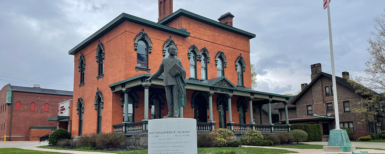 CHQ Attractions Drone Tour: Robert H. Jackson Center in Jamestown, NY ...